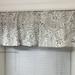 Paisley Valance Ecru Scalloped Valance Lined Window Valance Decorative ...