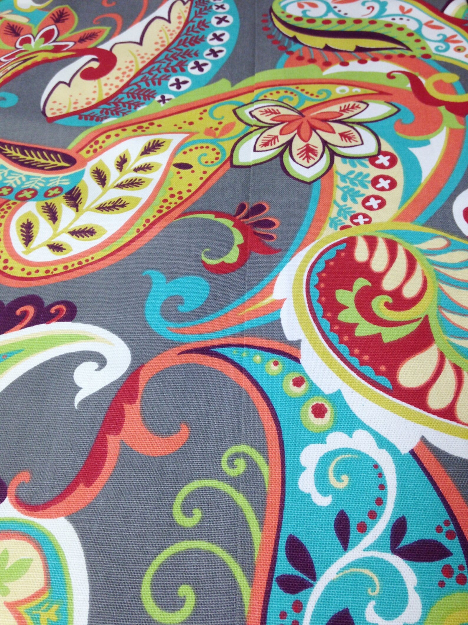 Custom Shower Curtain Whimsy Paisley Mardi Gras Plum Yellow - Etsy