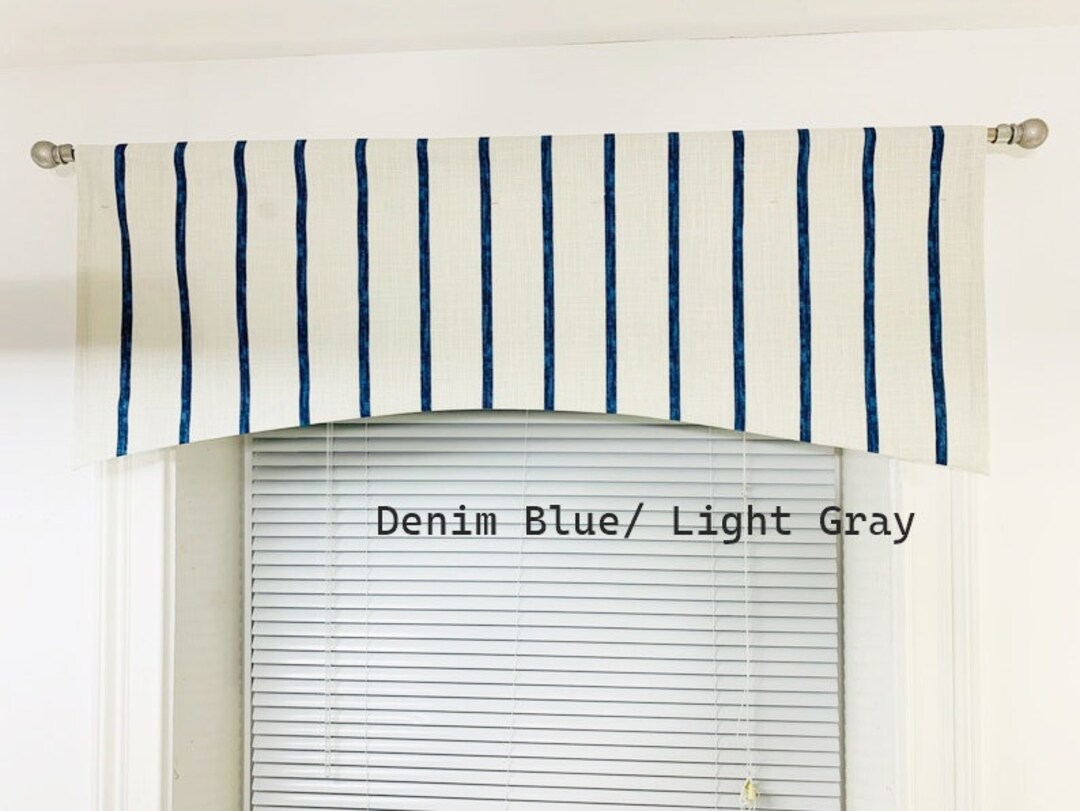 EXTRA Wide Scalloped Valance Size Upto 109W Sliding Door Valance Black ...