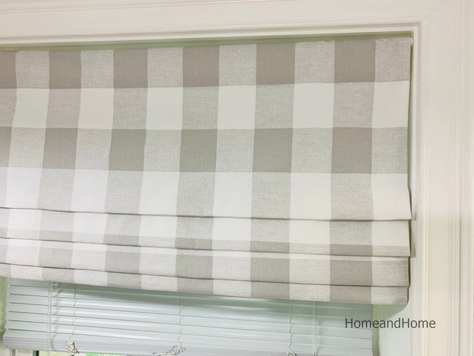 Faux Roman Shade. Flat Roman Shade Valance. Fake Roman Shade - Etsy