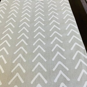 Gray Table Runner. Arrow Dandelion Runner Designer Fabric French Gray ...