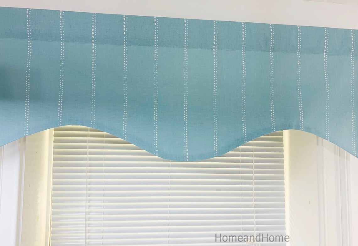 Scalloped Valance Lined Window Valance. Lined Valances | Etsy