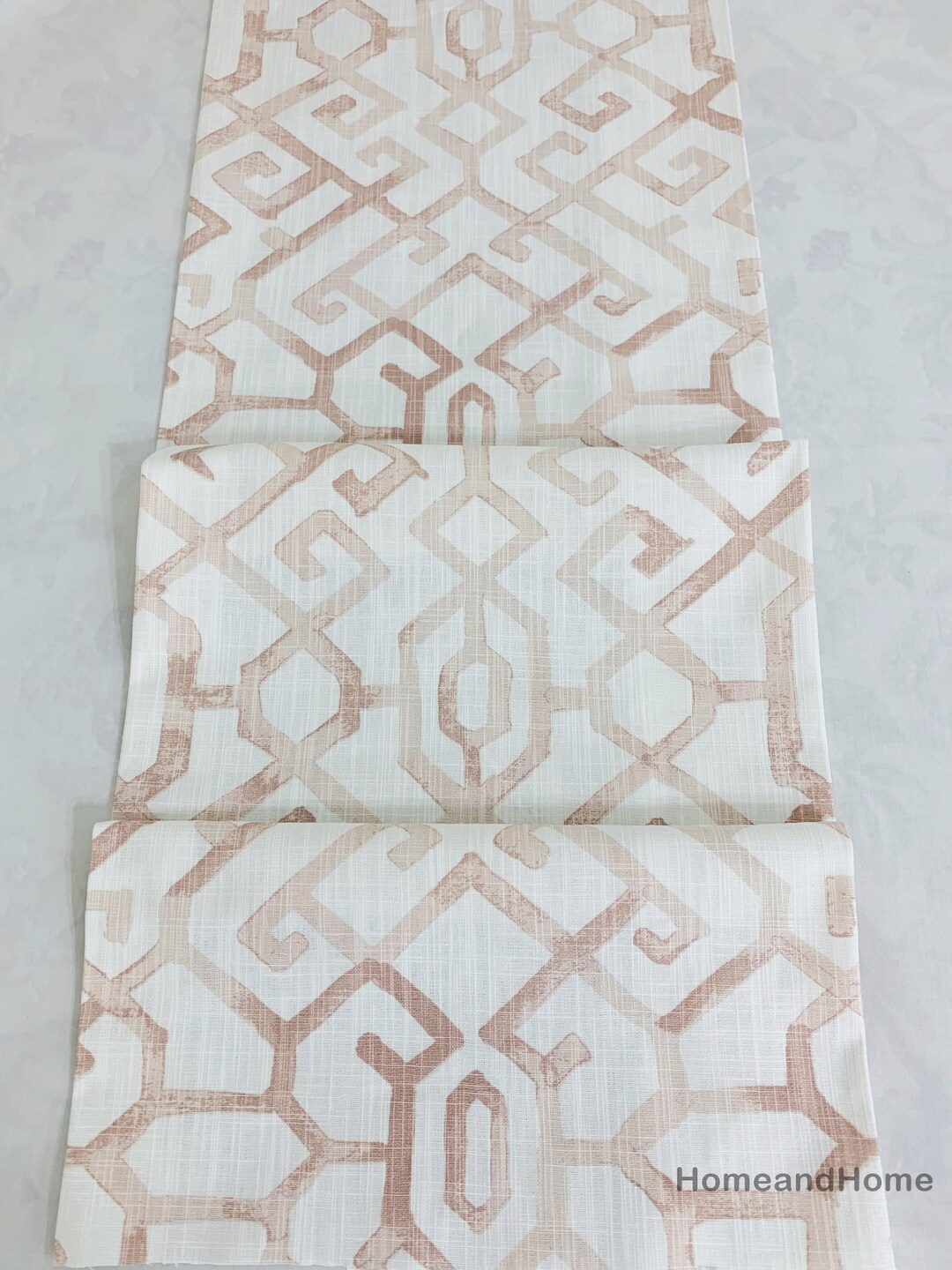 Blush Pink Dining Table Runner Holidays Weddings Party Designer Fabric ...
