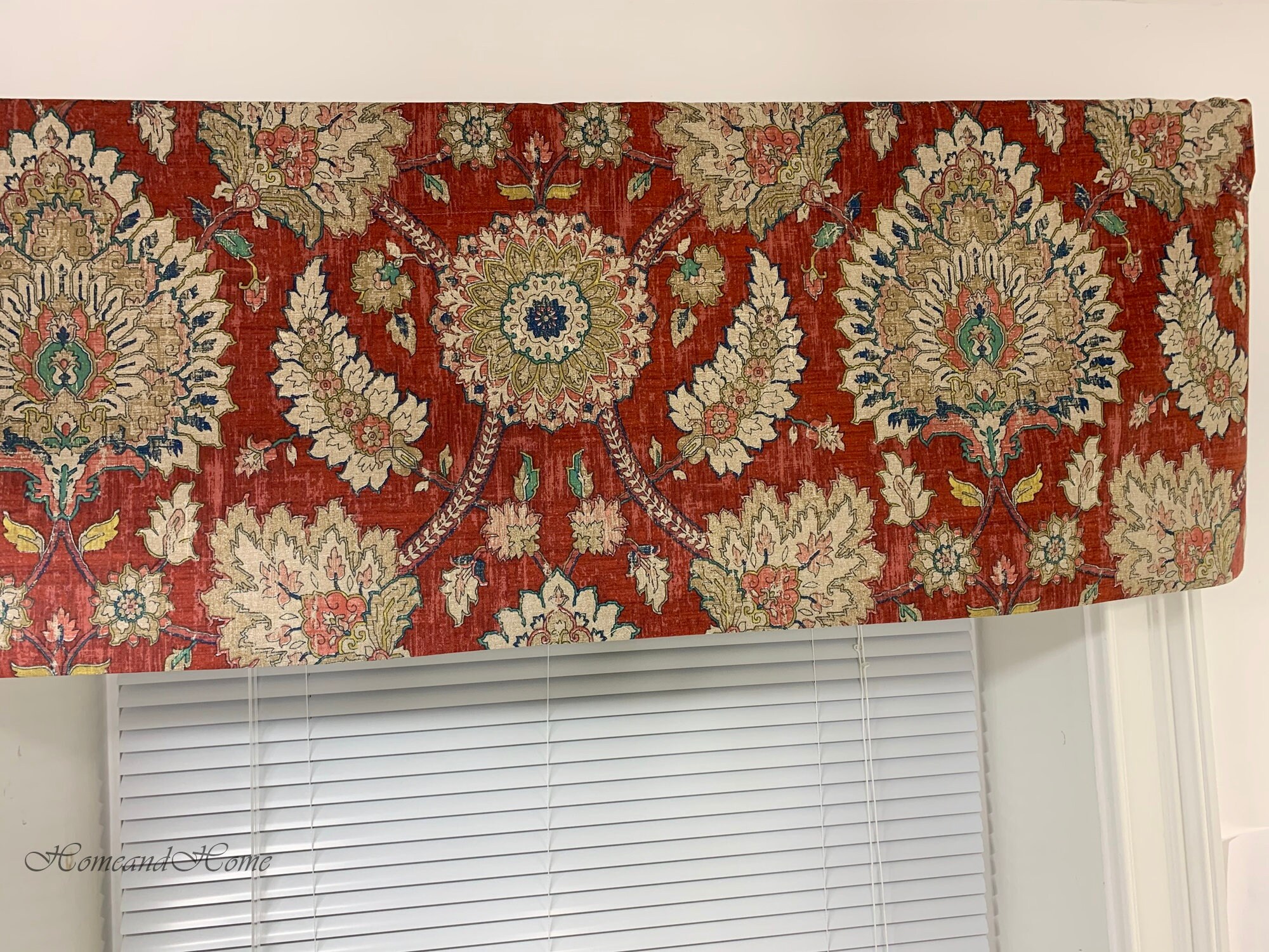 Waverly Valance. Lined Valance Damask Curtain Valance Window Valance ...