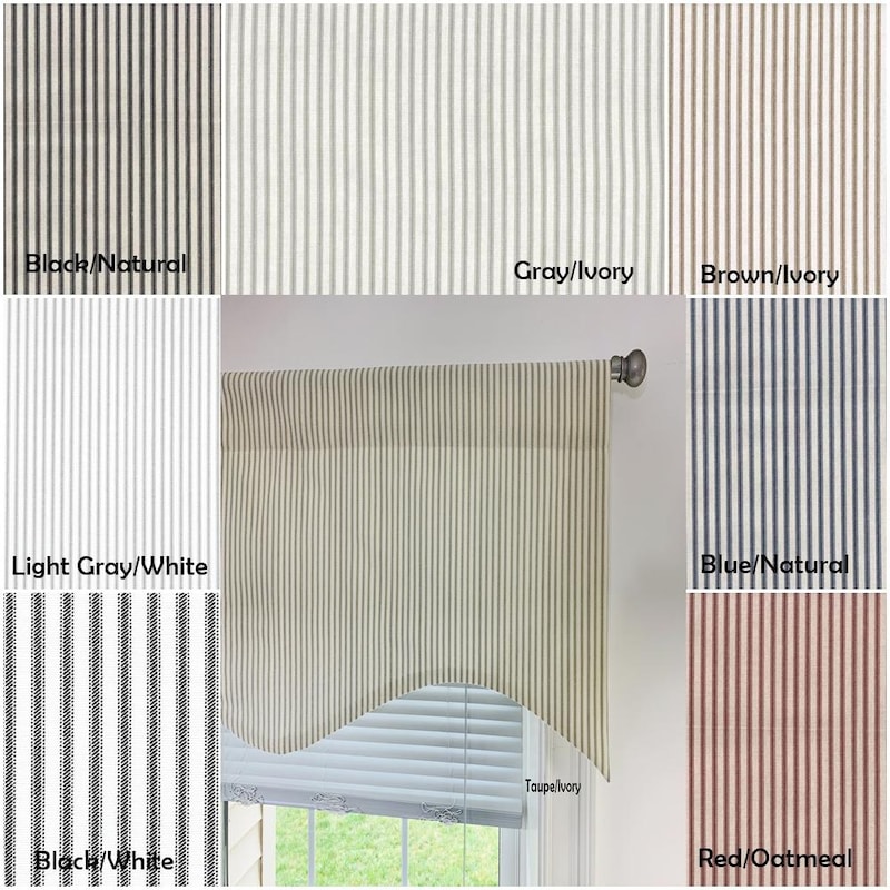 Striped Valances - Etsy