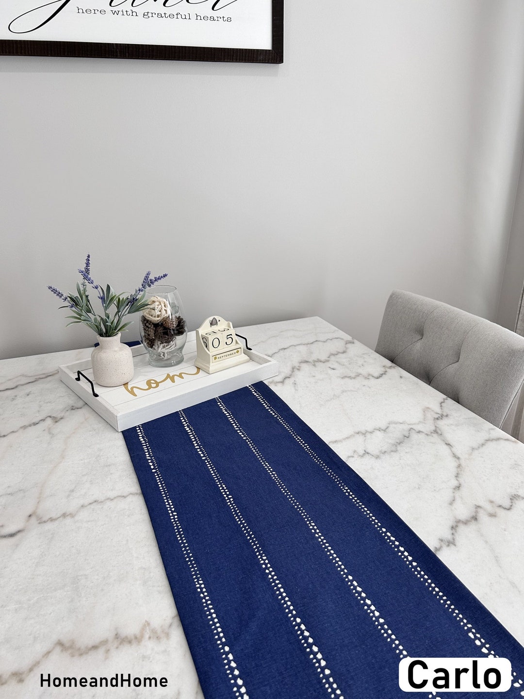 Blue Table Runner Navy Blue Table Runner Holidays Weddings - Etsy