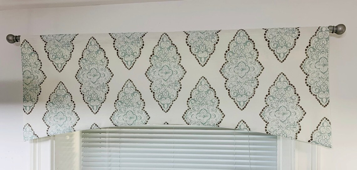 Scalloped Valance Lined Window Valance. Lined Valances | Etsy