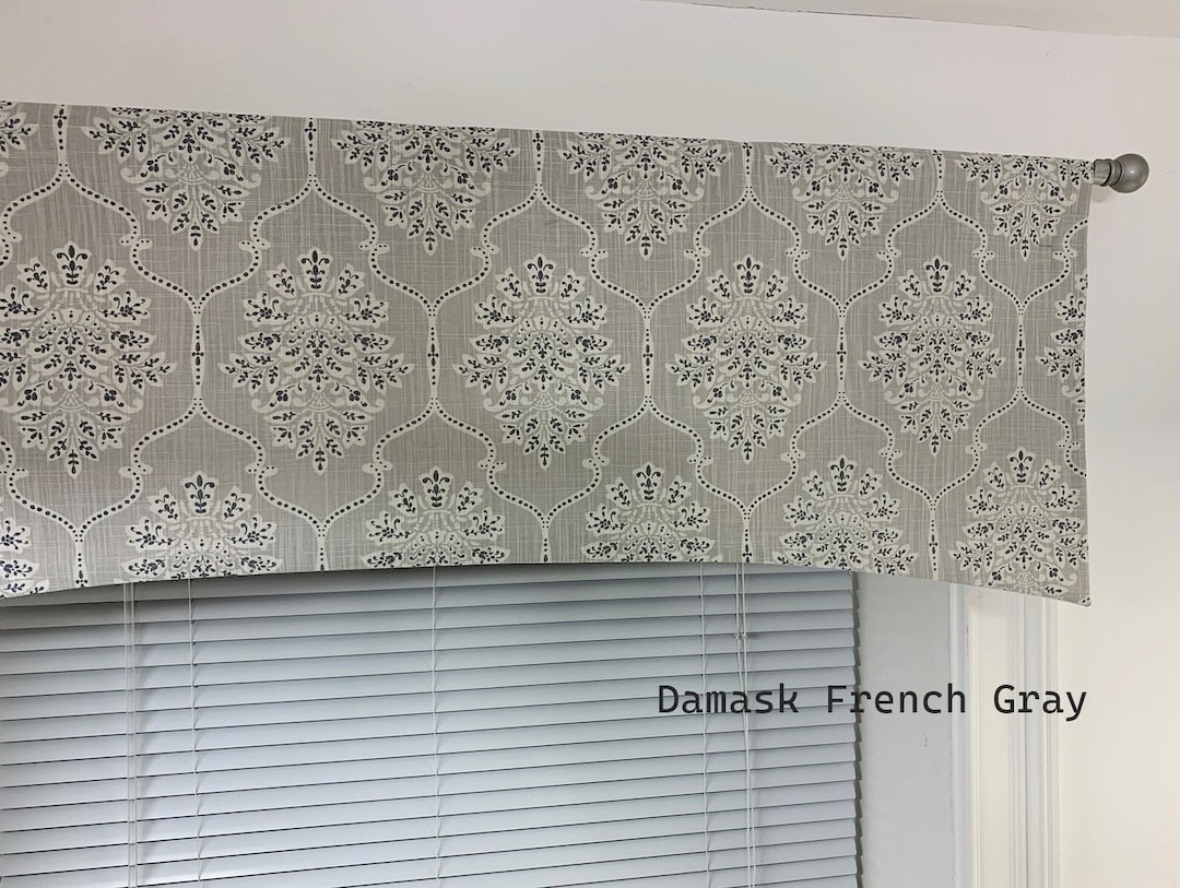 EXTRA Wide Scalloped Valance Size Upto 105W Sliding Door Valance Black ...