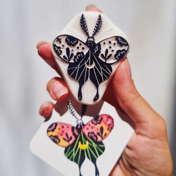 Moth Stamp - Etsy