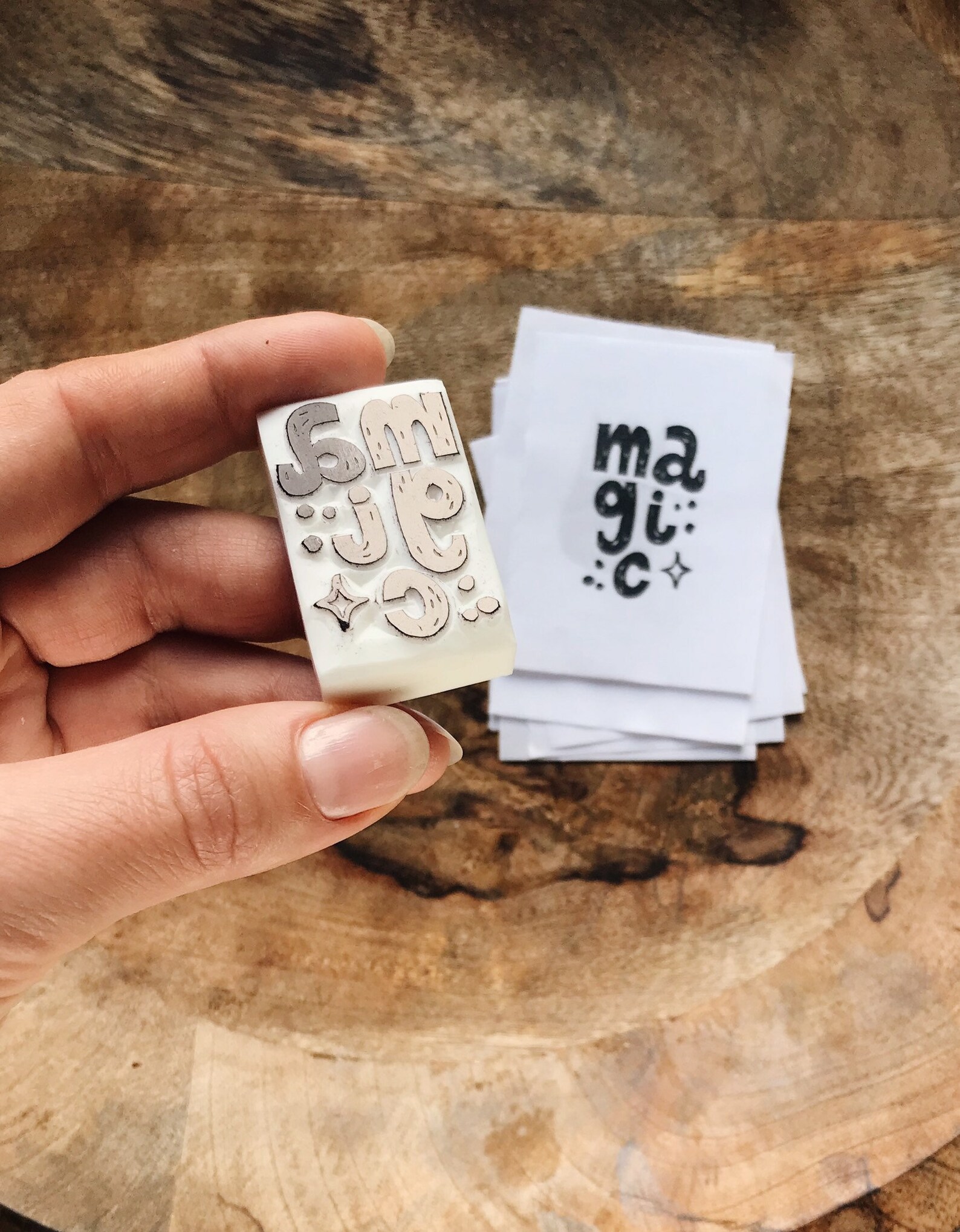 Magic Stamp Word Magic Stamp Witchy Boho Pagan Mystical - Etsy