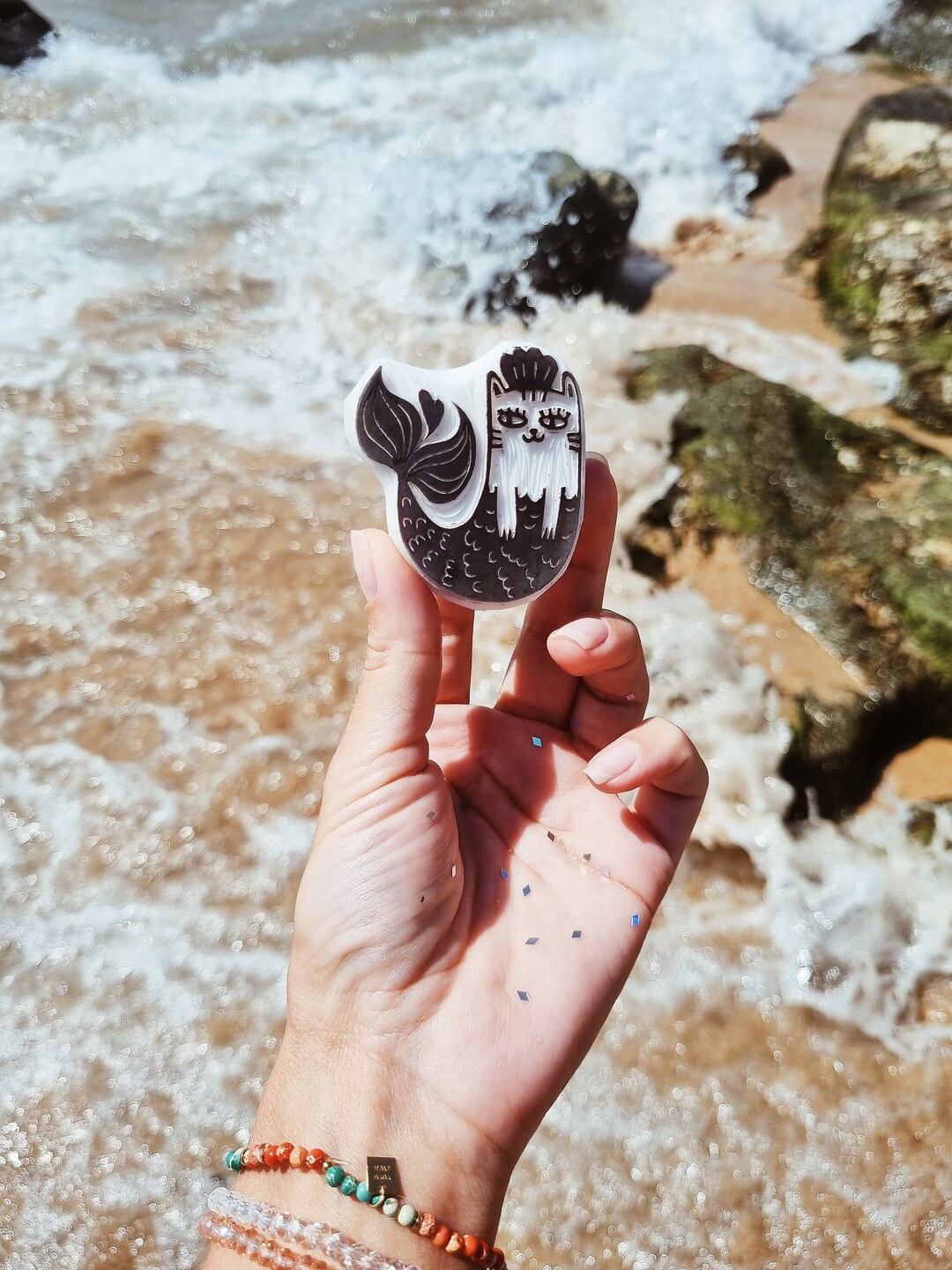 Adorable Mercat Rubber Stamp Hand Carved Design - Etsy