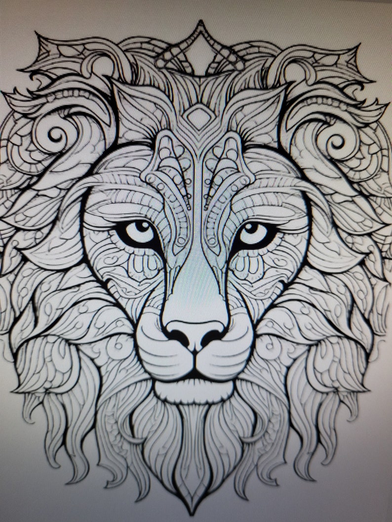 Animal Patterns Coloring Pages - Etsy
