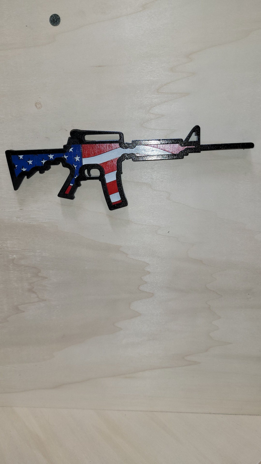 4 Layer Hand Painted Rifle Flag - Etsy