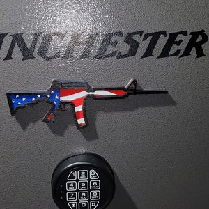 4 Layer Hand Painted Rifle Flag - Etsy
