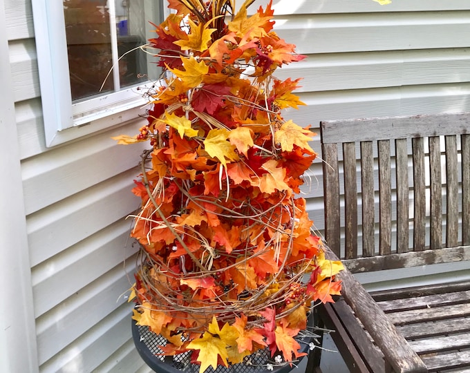 Fall Tree Decor Lighted Tree Tutorial Fall Tree DIY - Etsy
