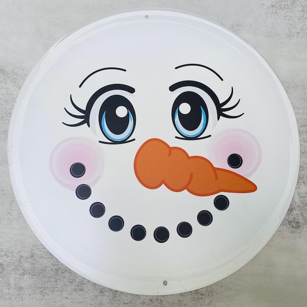 Snowman Face Wreath - Etsy