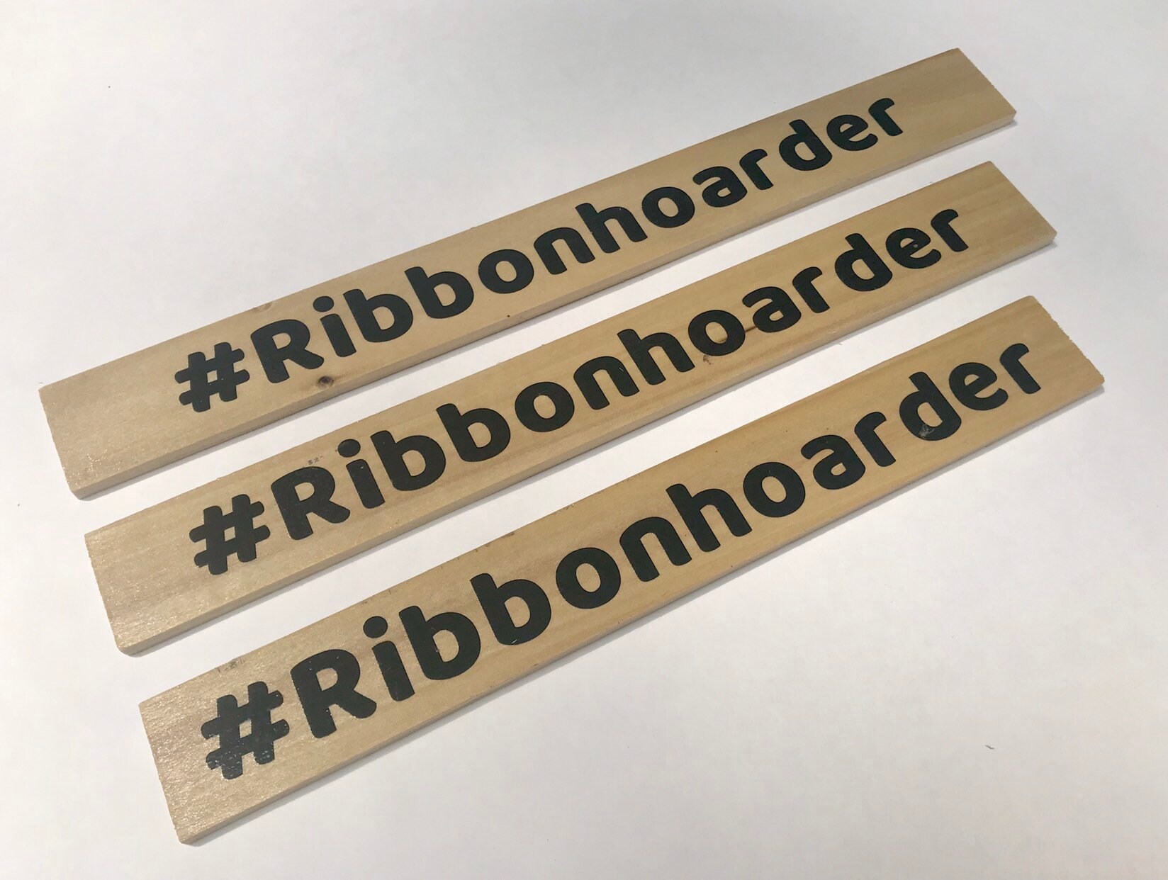 Ribbon Rulers Set of 4, Wooden Ribbon Measuring Sticks, Craft Supplies ...