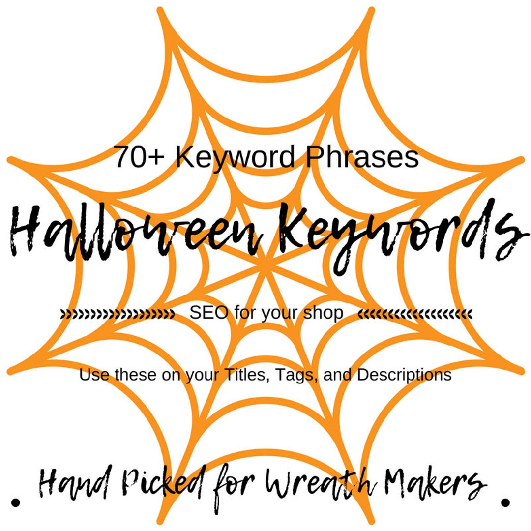 Halloween Keywords, Halloween SEO, SEO Keywords, Etsy Help, Etsy SEO ...