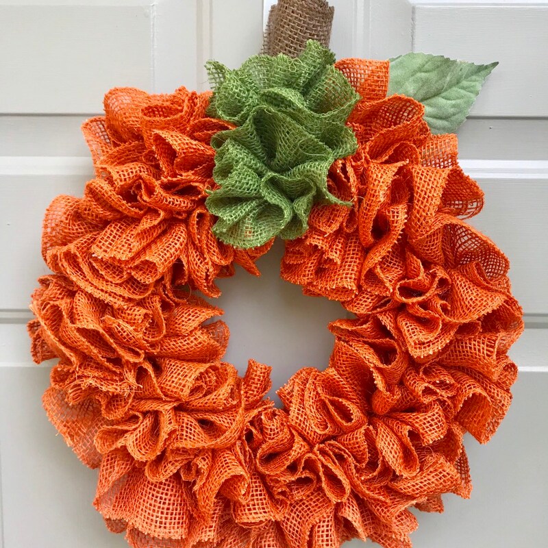 Fall Burlap Wreath - Etsy