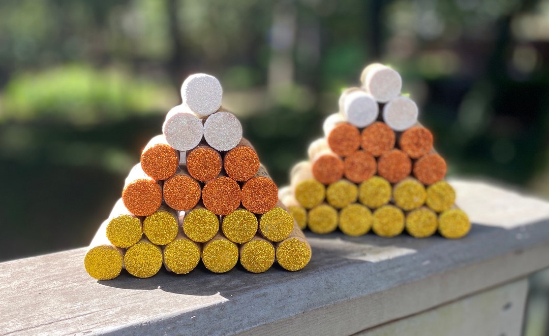 Wine Cork Candy Corn, Wine Lover Gift, Holiday Decorations, Halloween ...