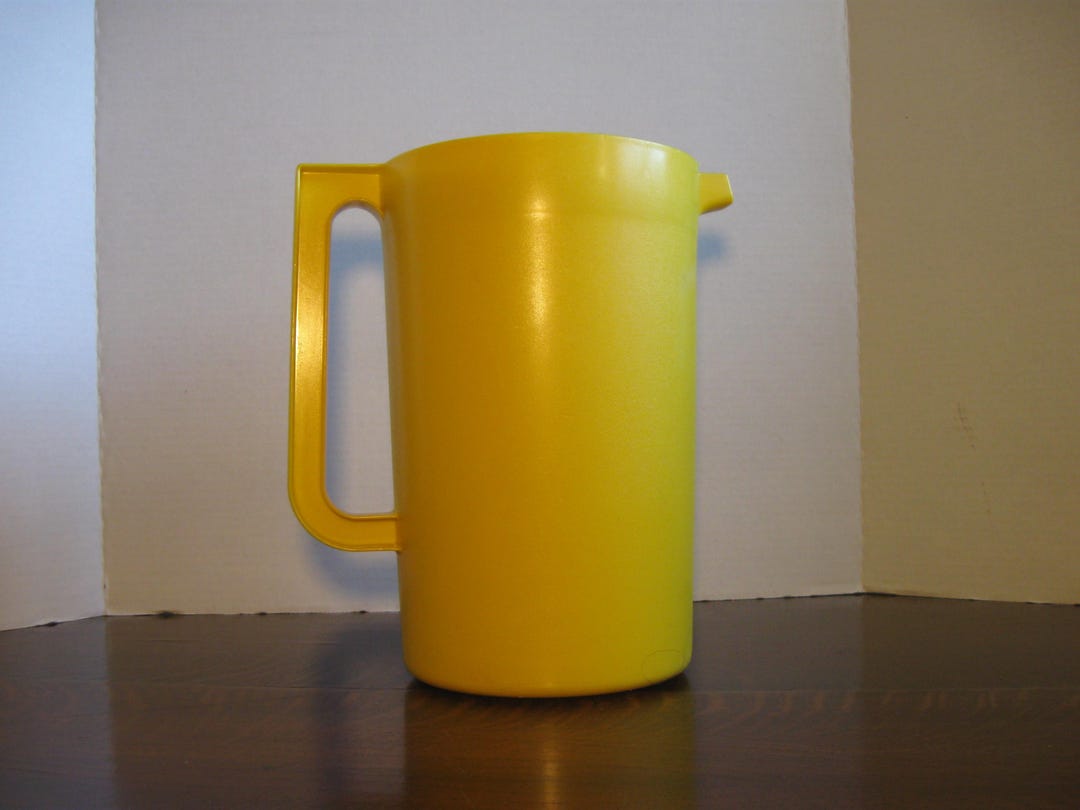 Vintage Tupperware Yellow Gallon Pitcher With Top - Etsy