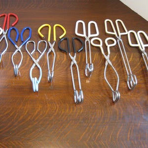 Vintage Tongs Different Colors Different Handles Different Tong Ends ...