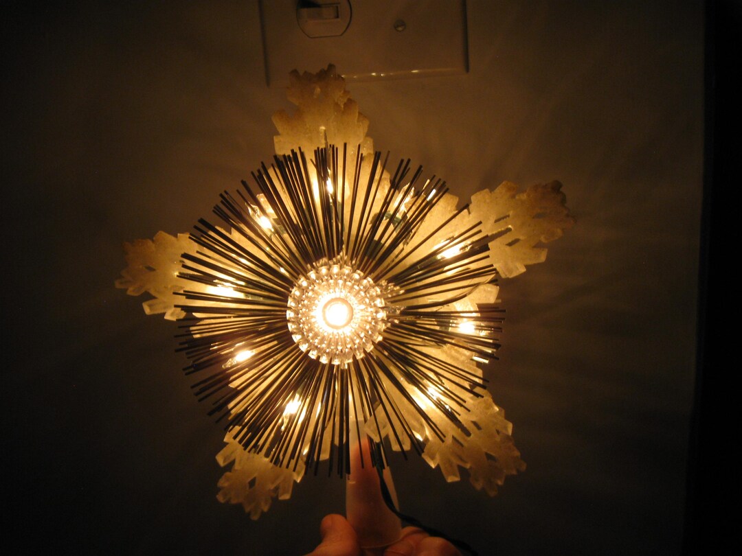 Vintage Light up Tree Topper Eleven Light Tree Top With Original Box - Etsy