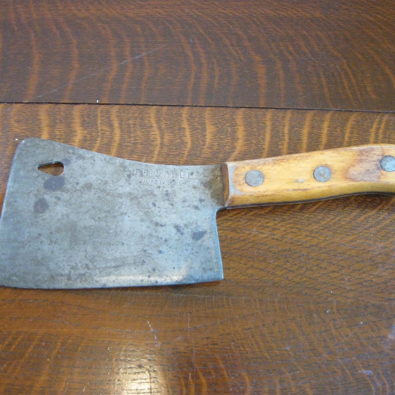 Antique Meat Cleaver - Etsy
