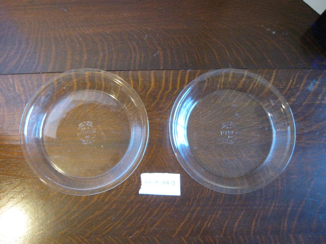 Vintage Set of Two 8" Pyrex Pie Plates 8 Inch Pie Plates - Etsy