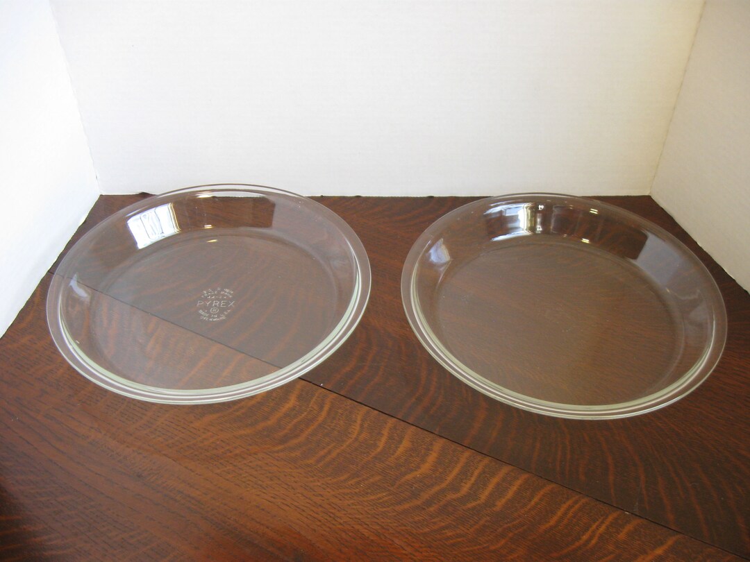 Vintage Pair of Pyrex of 210 Pie Plates Big Glass Pie Plates. - Etsy