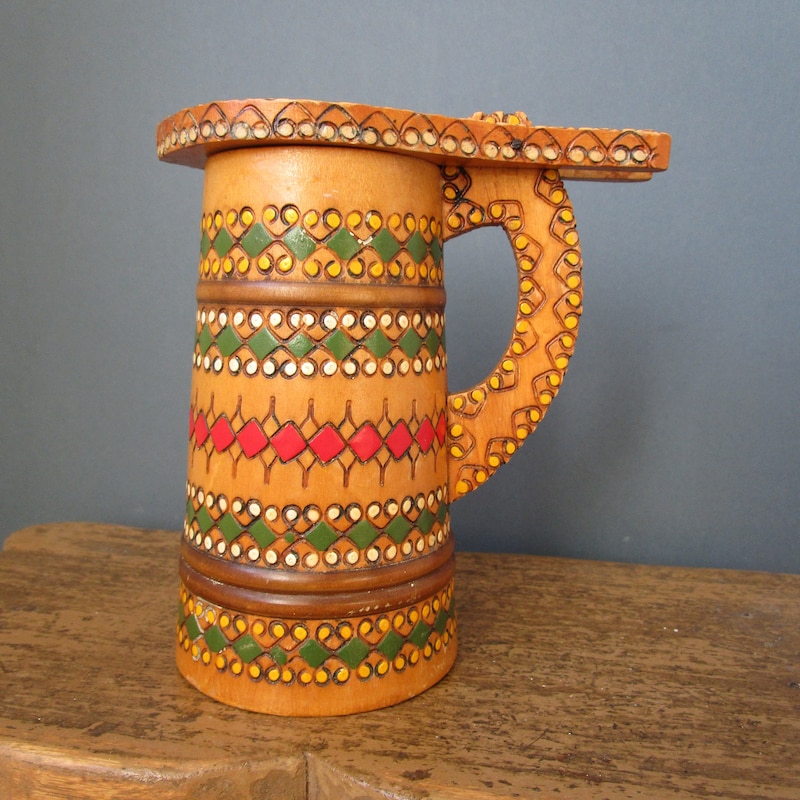 Wooden Jug - Etsy