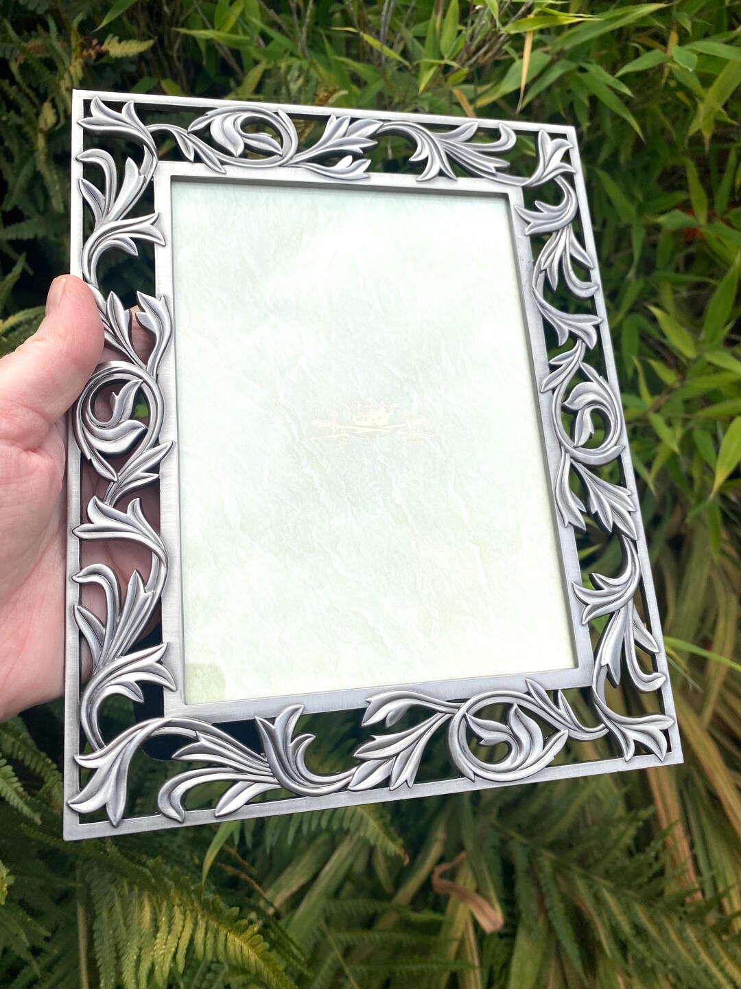 Vintage Metal PHOTO FRAME BOXED Leonardo Collection Acanthus Leaf ...