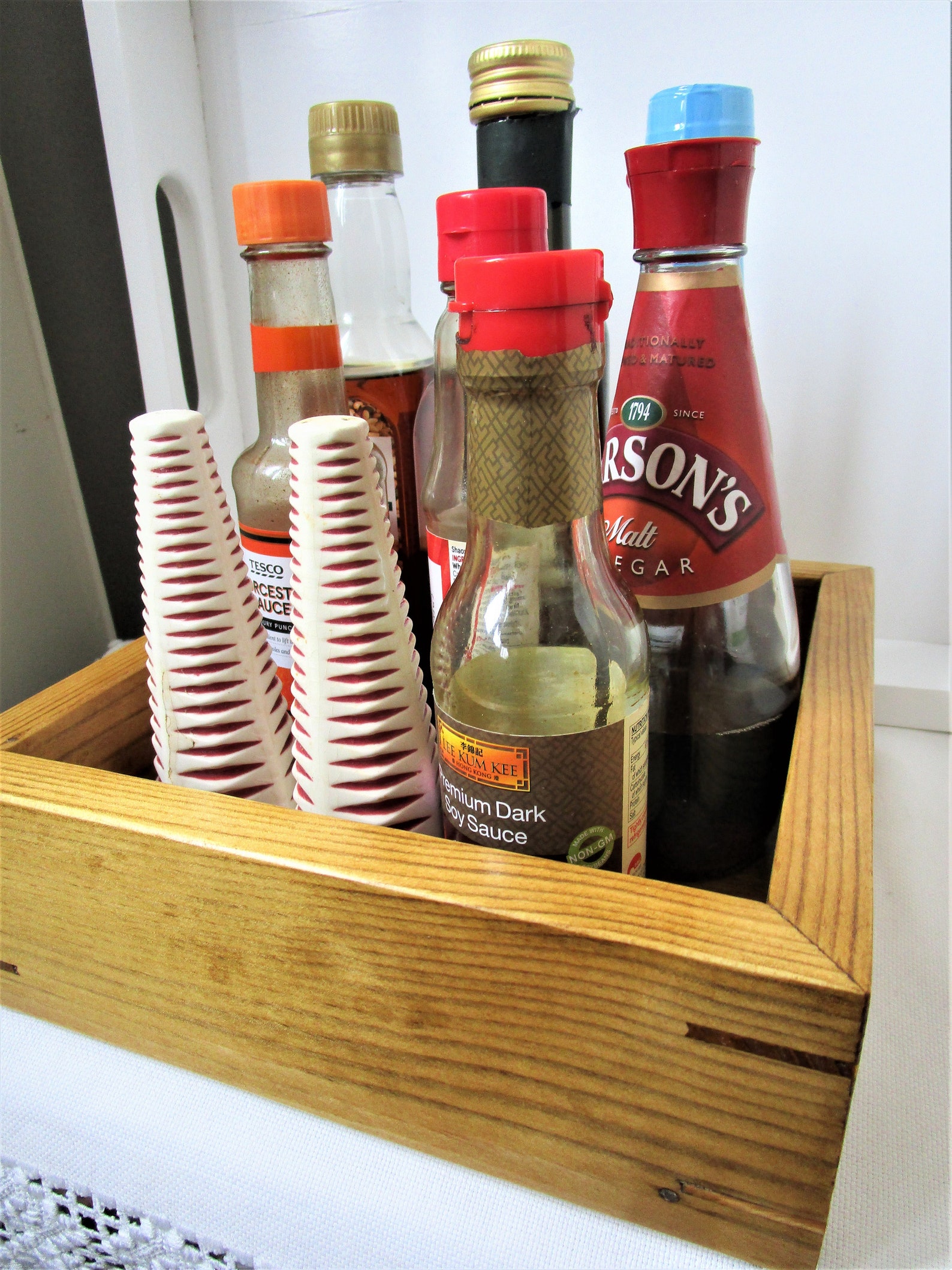 Condiments Tray KITCHEN/BATHROOM STORAGE Tray Handmade From - Etsy UK