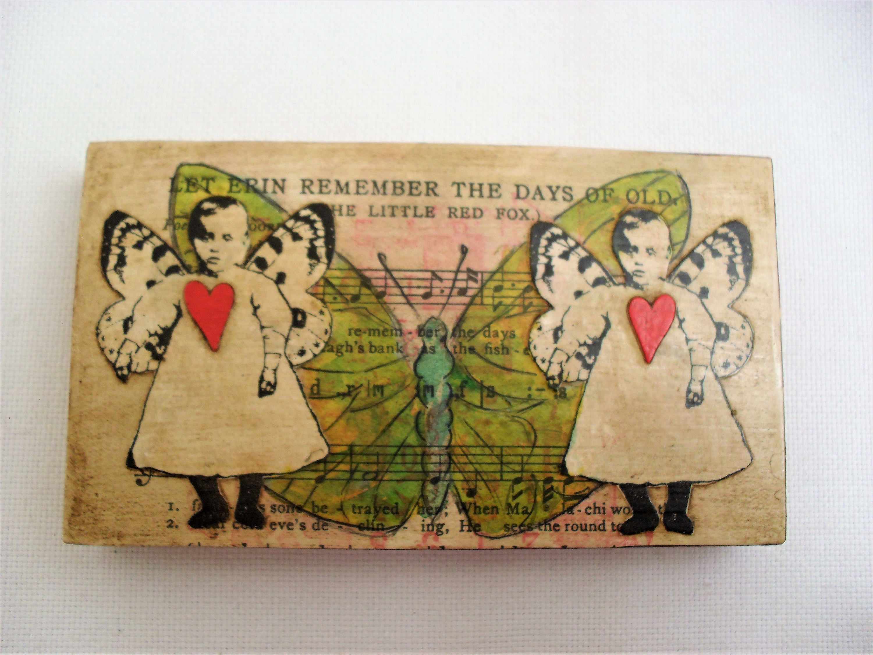 TWINS Collage BLOCK Butterfly/fairy Collage Vintage Sheet | Etsy UK