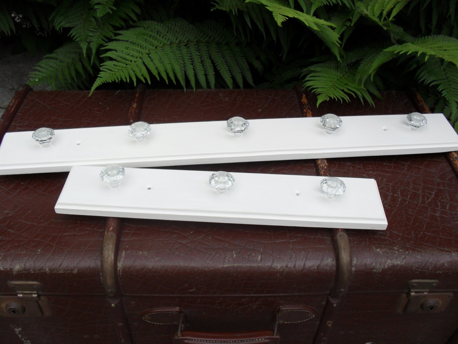 Jewellery Organiser 3 KNOB RAIL Hanging Knob Rail Shabby Chic | Etsy