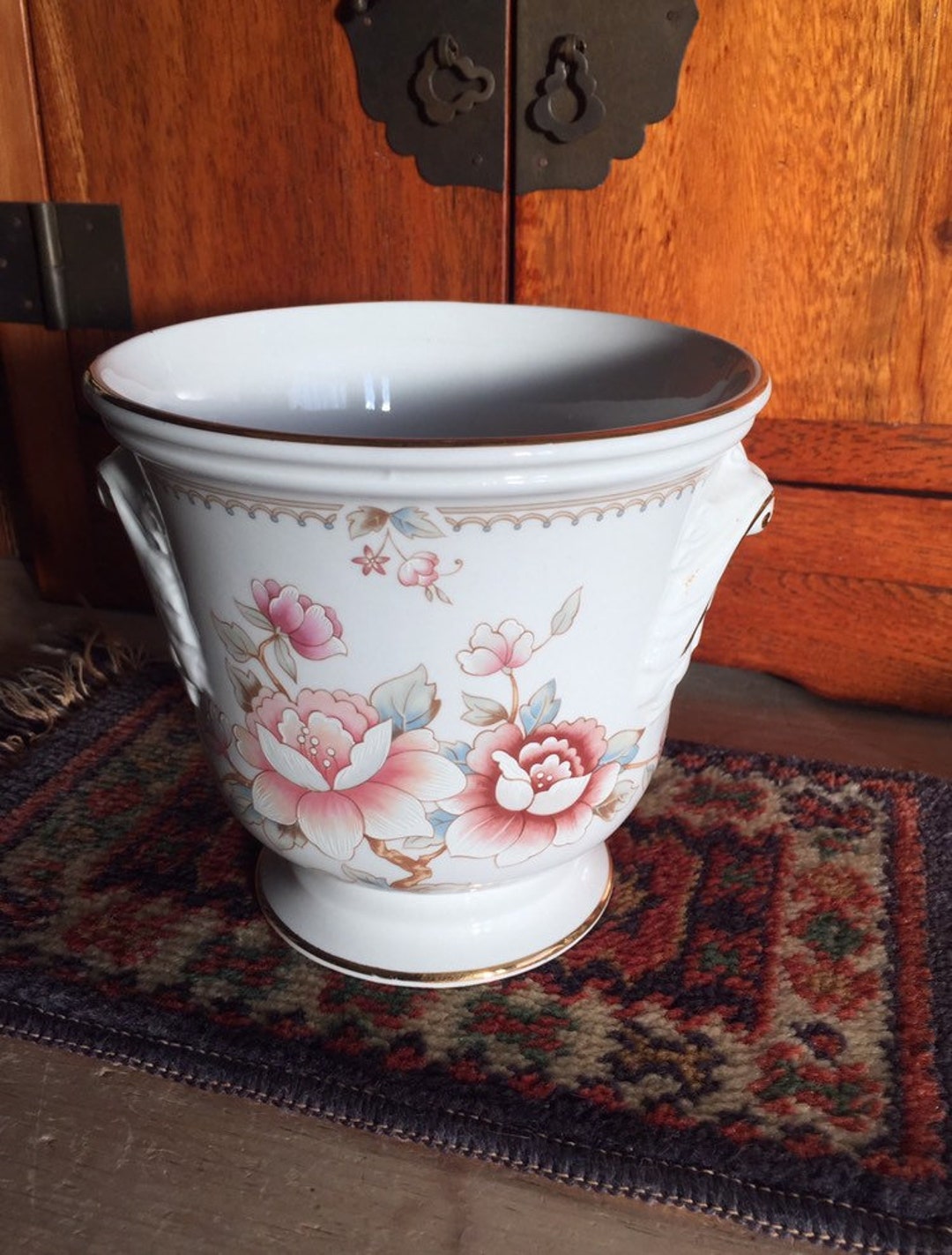 St.michael CLAREMONT Vintage Footed Ceramic Planter Marks & Spencer ...