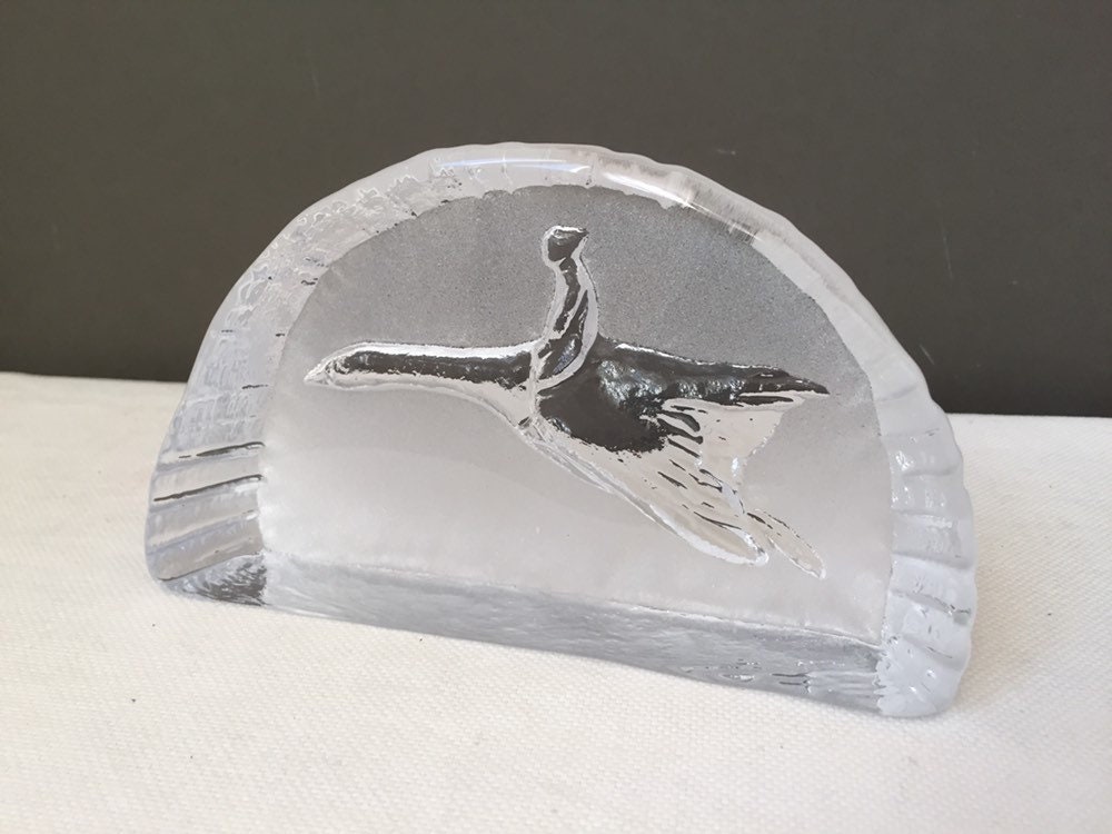 Vintage Swedish Art Glass Paperweight NILS HOLGERSSON 'nils and the ...