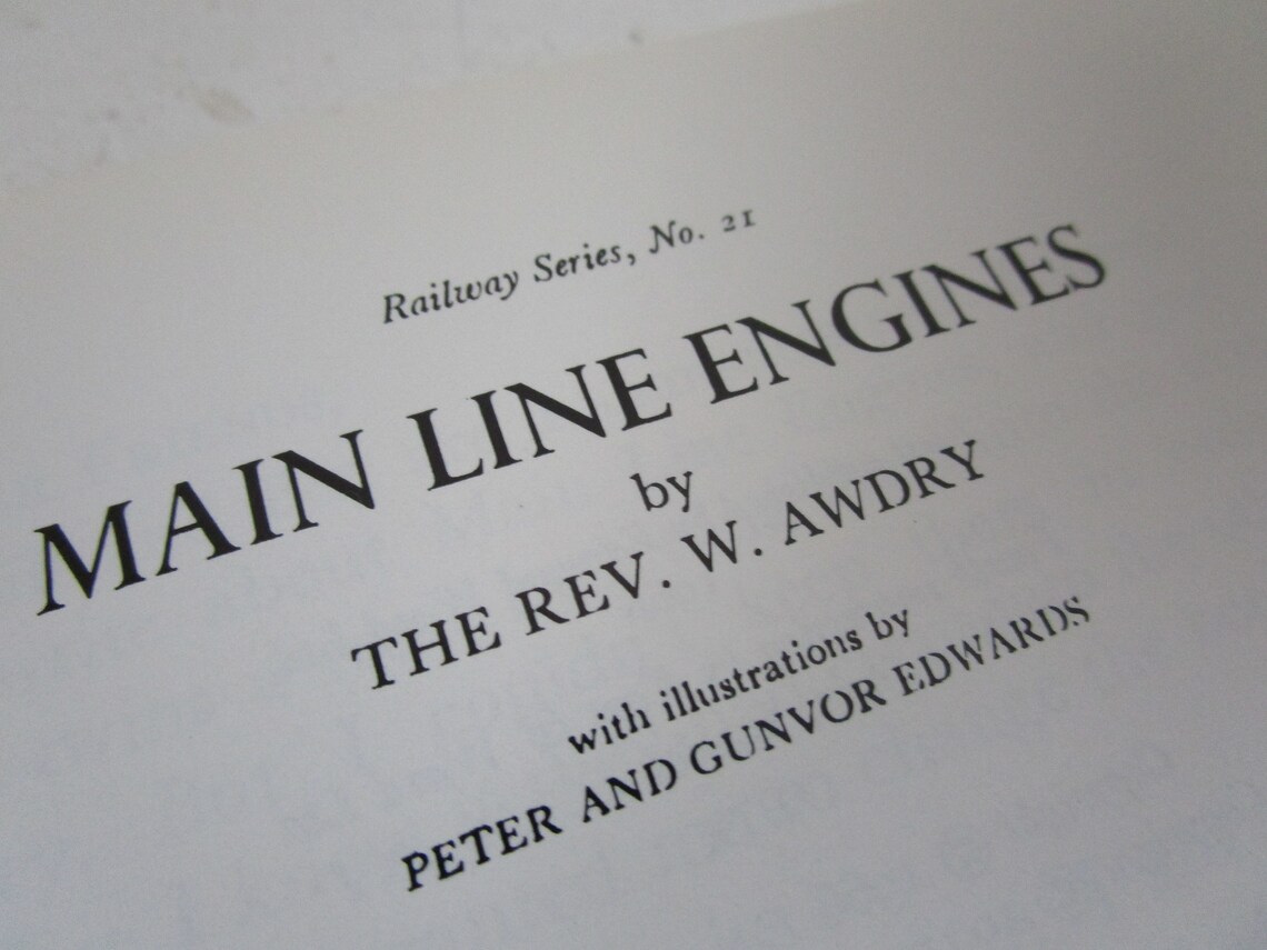 MAIN Line Engines No 21 70s Railway Series COLLECTABLE Retro | Etsy UK