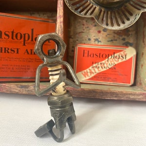 Sparky the SPARK PLUG MAN Praying Scrap Metal Art Spark Plug Sculpture ...
