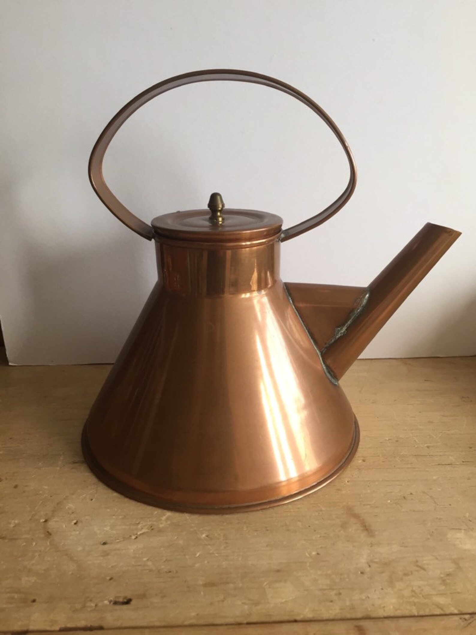 Antique Copper SHIP'S KETTLE Hand Made Copper Kettle Nautical / Coastal ...