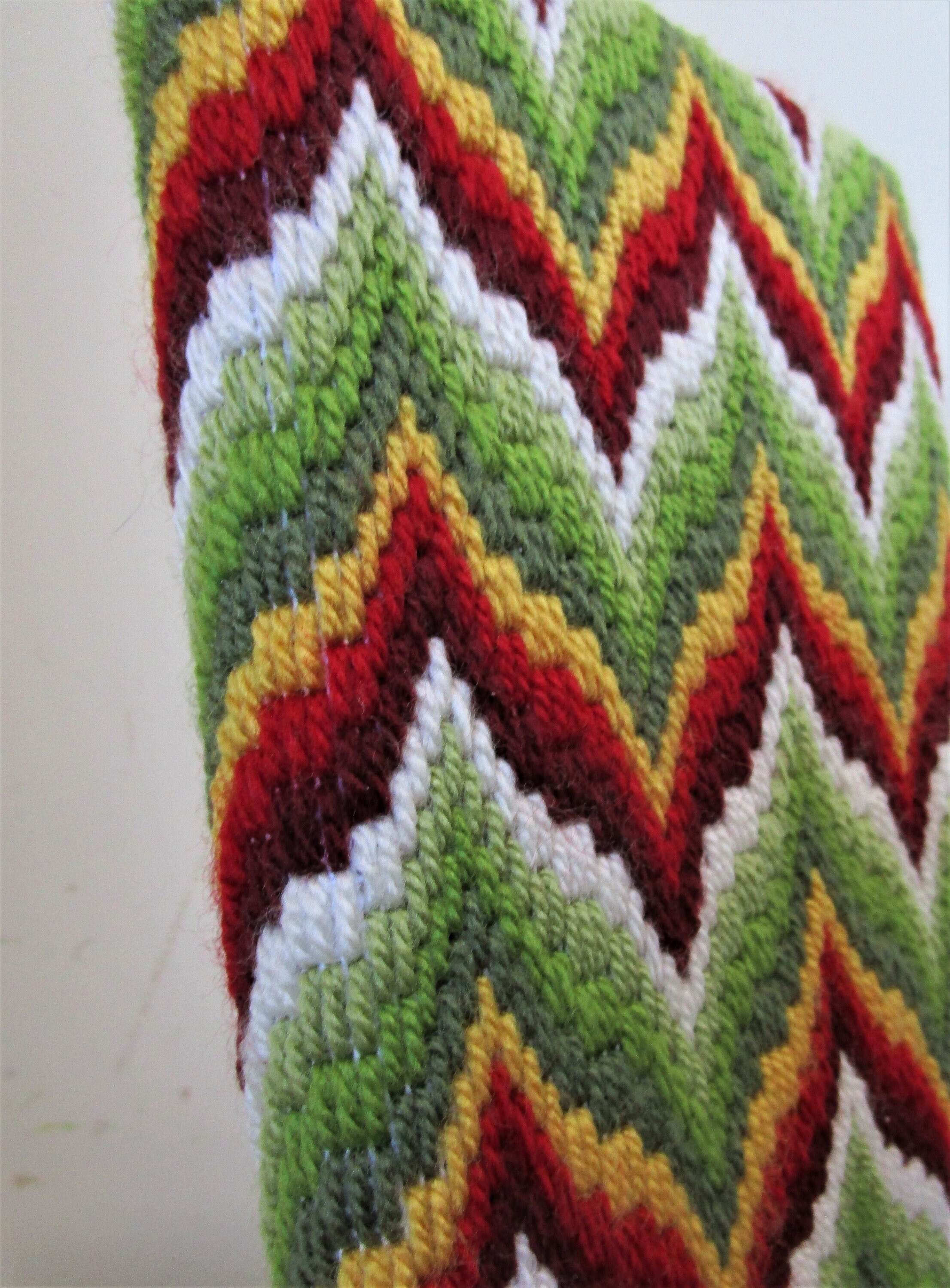 Florentine BARGELLO Canvas Art Textile Art Retro Wall Decor Handmade ...