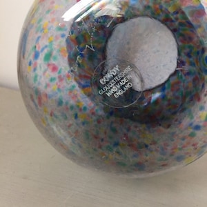 Signed COWDY Studio ART GLASS Posy Vase Vintage Glass Handmade ...