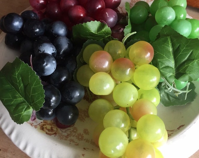 1:12 Scale 6 Bunches of Mixed Grapes Dolls House Miniature - Etsy