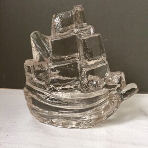 Mid Century Style PUKEBERG SWEDEN Art Glass Paperweight Chunky Glass ...