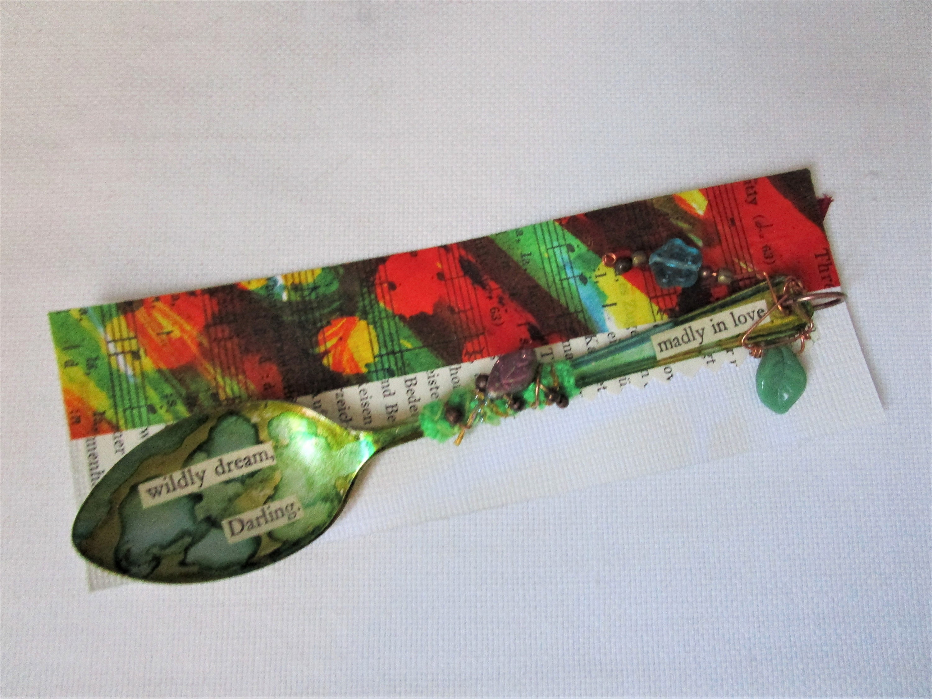 Vintage Silver Plated Teaspoon Altered Spoon Alcohol Ink Spoon | Etsy