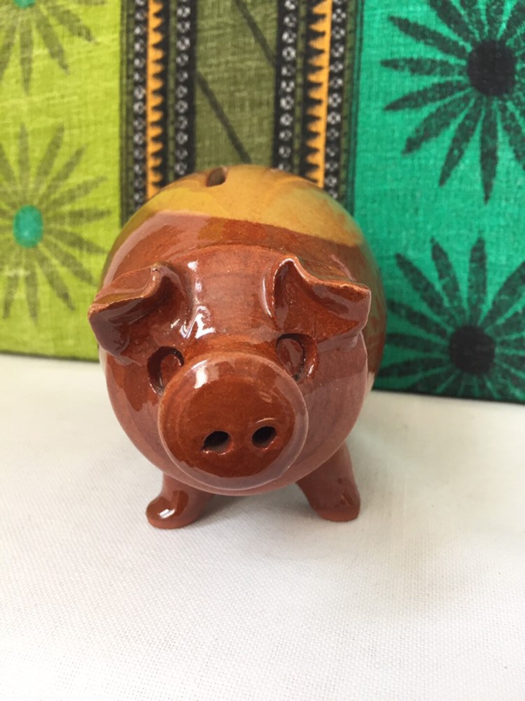 Mid Century Style STUDIO POTTERY Piggy Bank Money Box Savings Bank ...