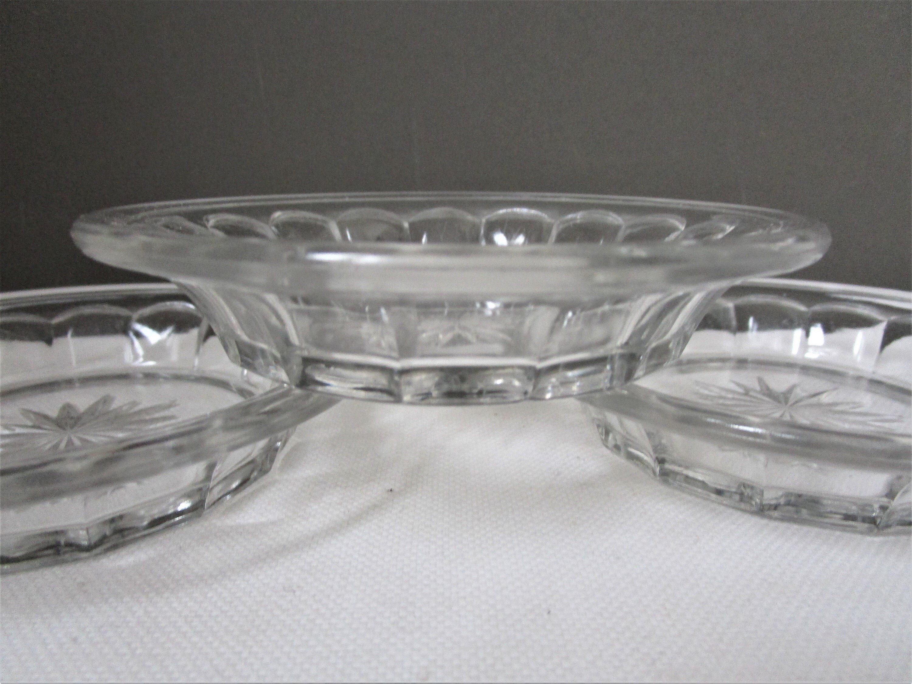 Three VINTAGE GLASS Dishes Pressed Glass Pin Dish Ring Dish - Etsy UK
