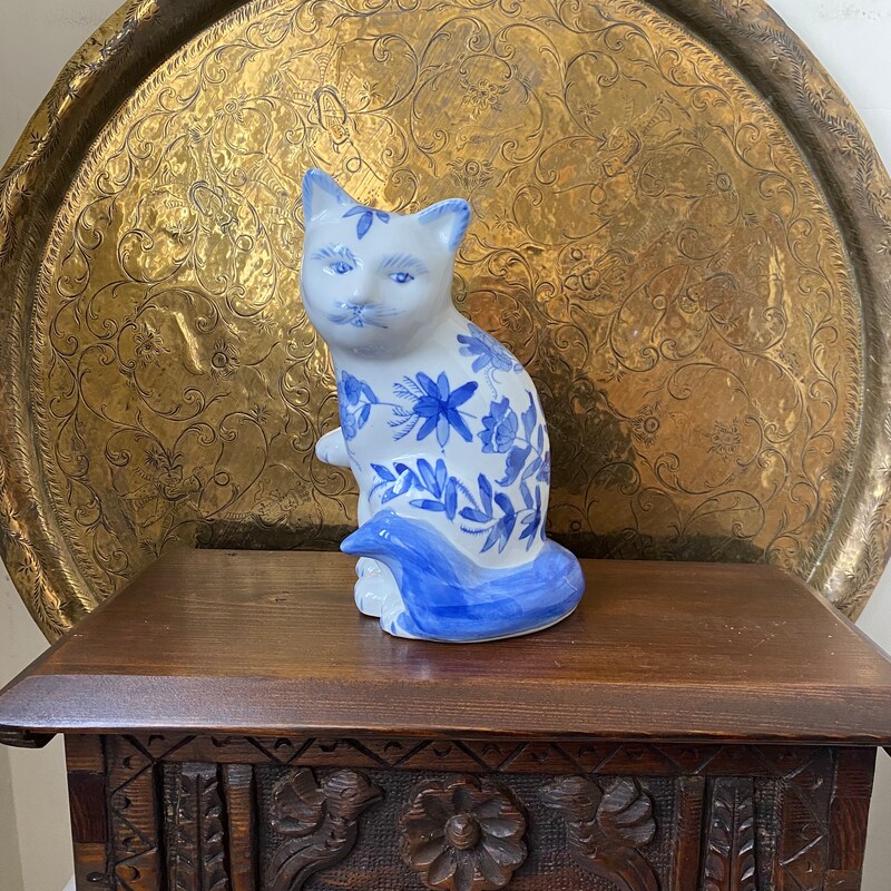 Chinese Cat Figurine - Etsy