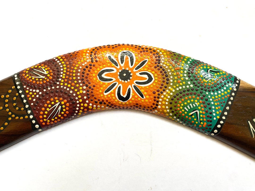 Vintage BOOMERANG Decorative Boomerang Hand Painted With - Etsy
