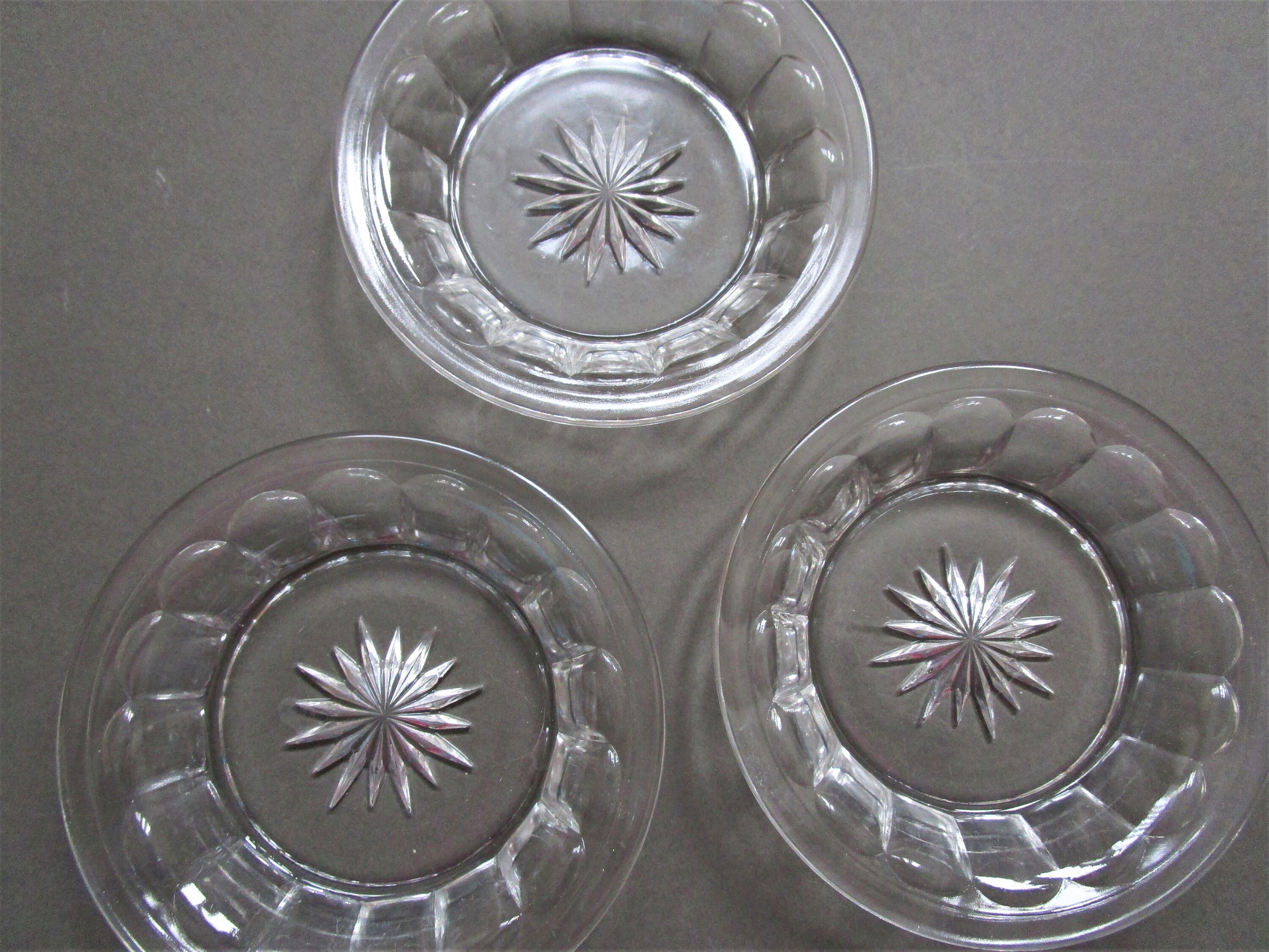 Three VINTAGE GLASS Dishes Pressed Glass Pin Dish Ring Dish - Etsy UK